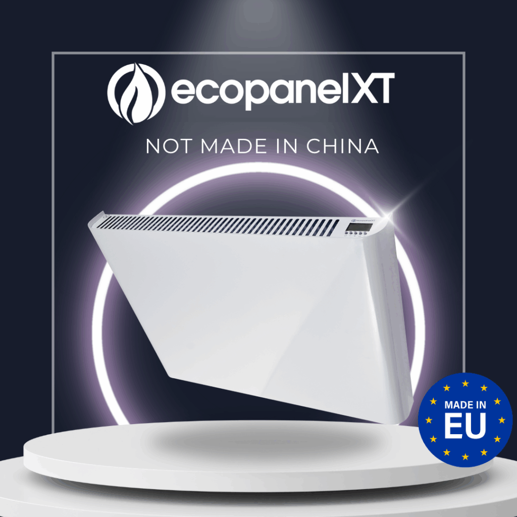 Anthracite Ecopanel XT Electric Radiators with feet